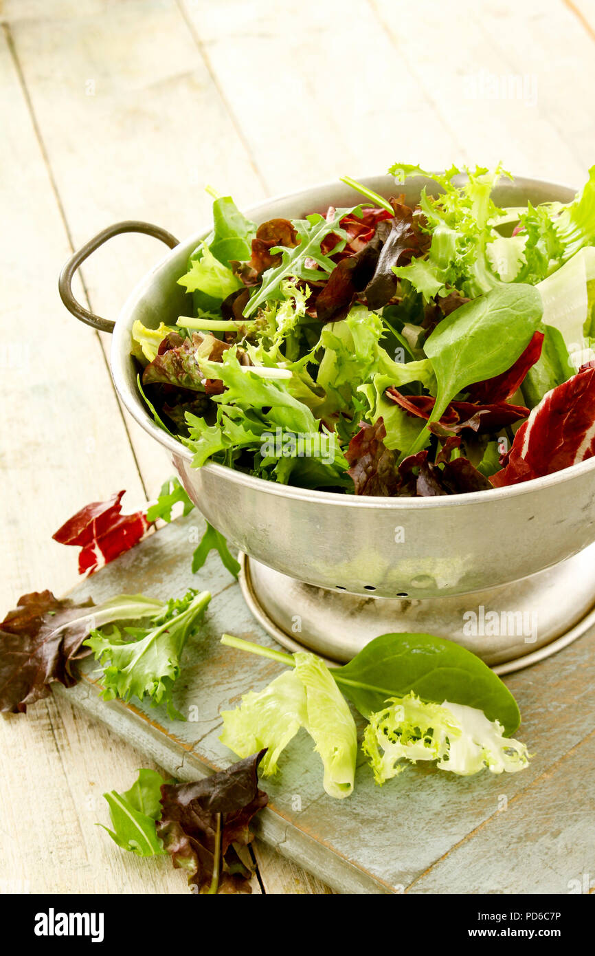 Mixed salad leaf selection hi-res stock photography and images - Alamy