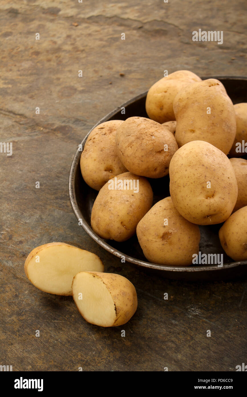preparing fresh potatoes Stock Photo - Alamy