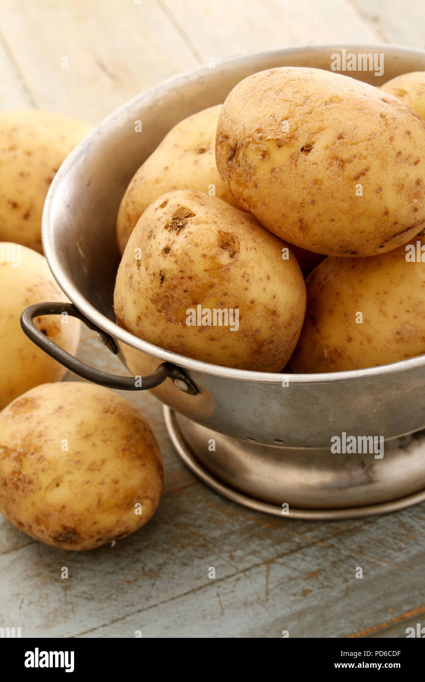 preparing fresh potatoes Stock Photo - Alamy