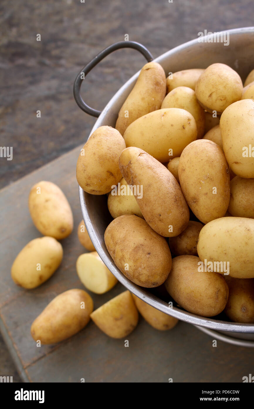 preparing fresh potatoes Stock Photo - Alamy