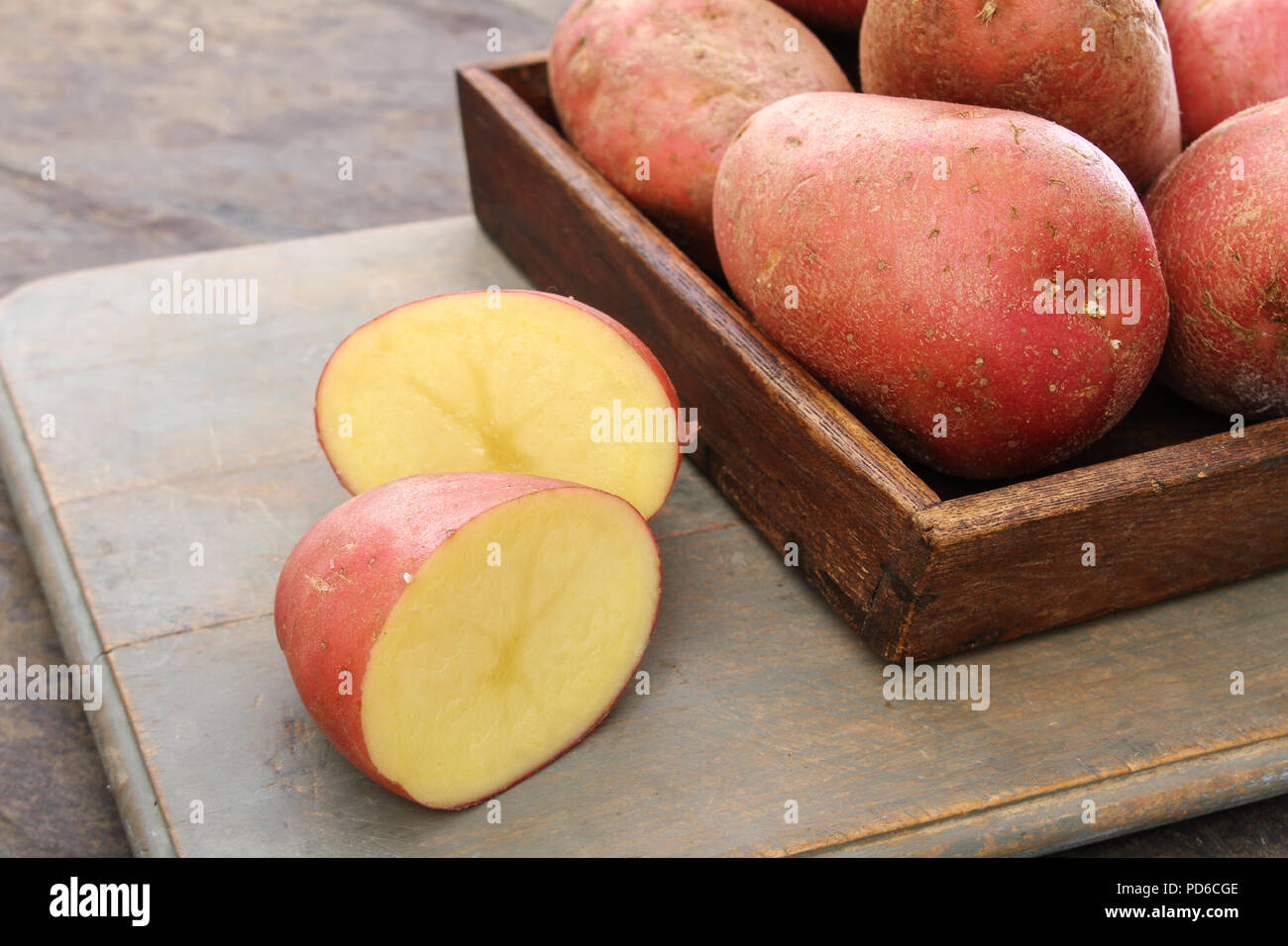 preparing fresh potatoes Stock Photo - Alamy