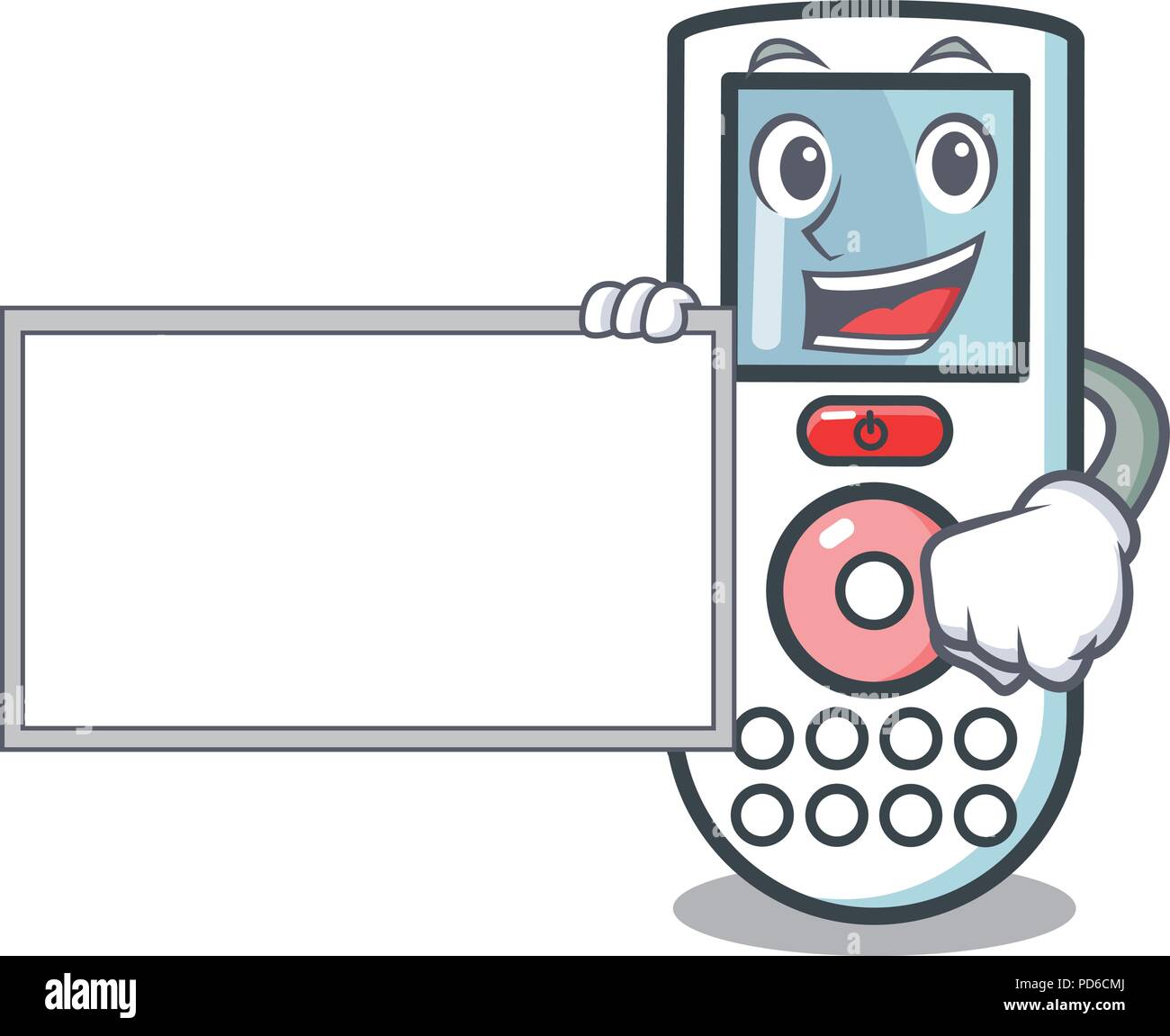 With board remote control character cartoon Stock Vector Image & Art ...