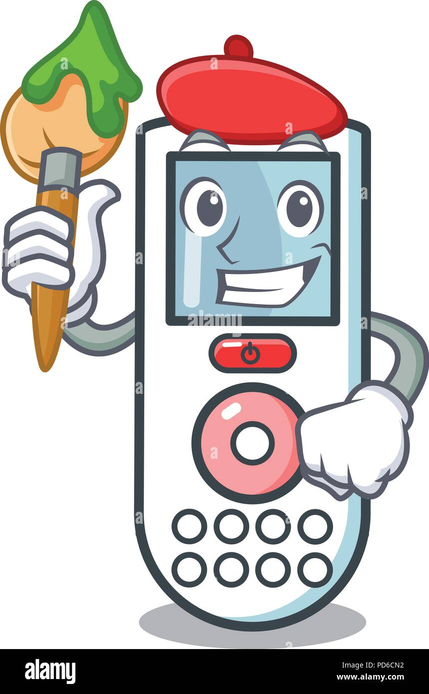 Artist remote control character cartoon Stock Vector Image & Art - Alamy
