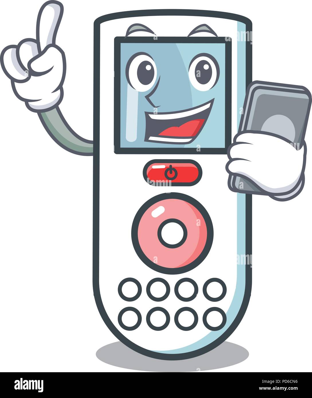 With phone remote control character cartoon Stock Vector Image & Art ...