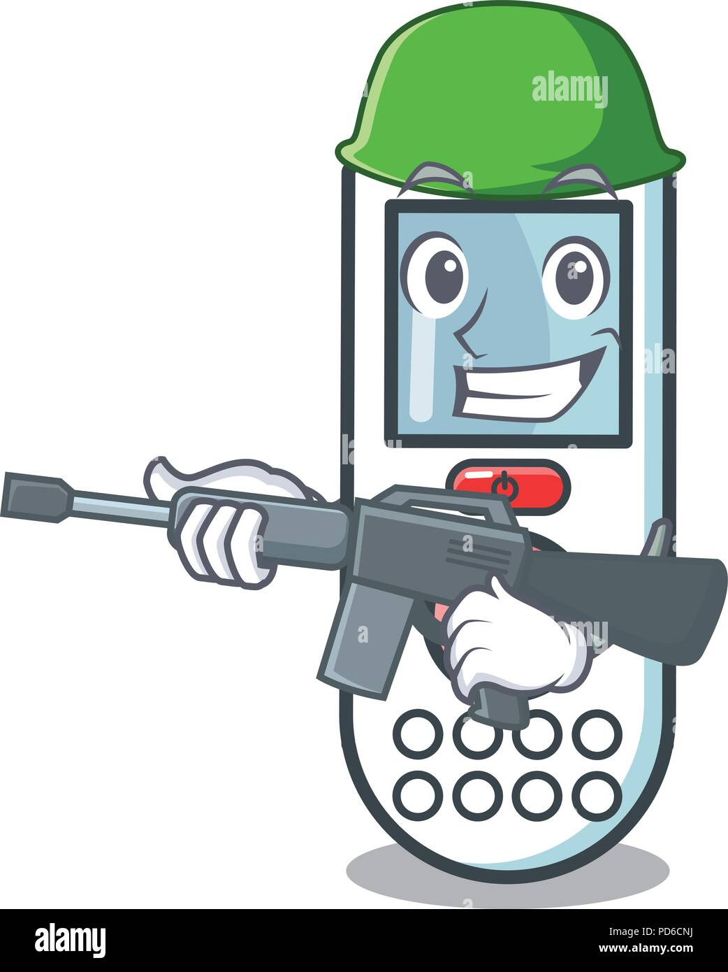 Army remote control character cartoon Stock Vector Image & Art - Alamy