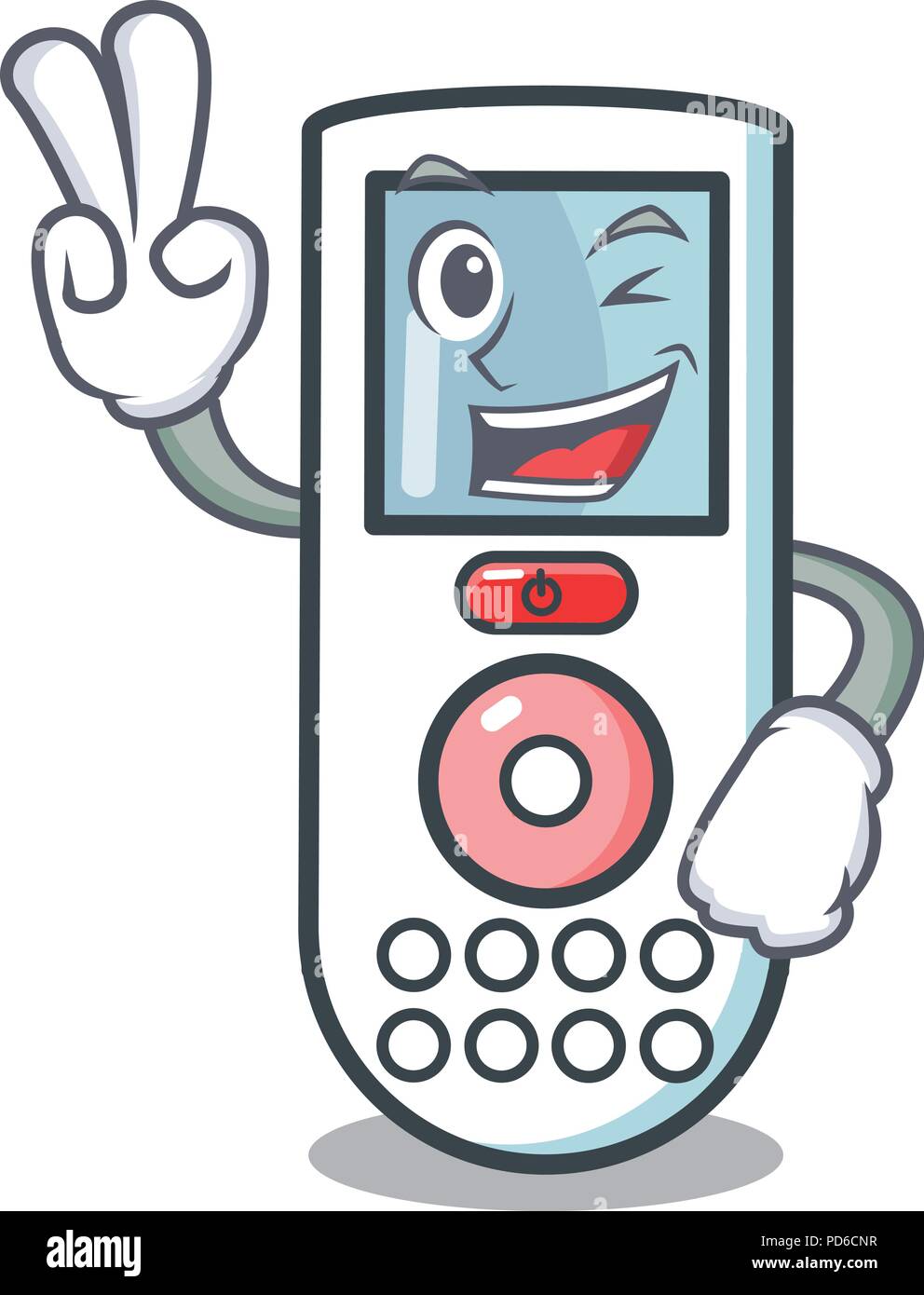 Two finger remote control character cartoon Stock Vector Image & Art ...