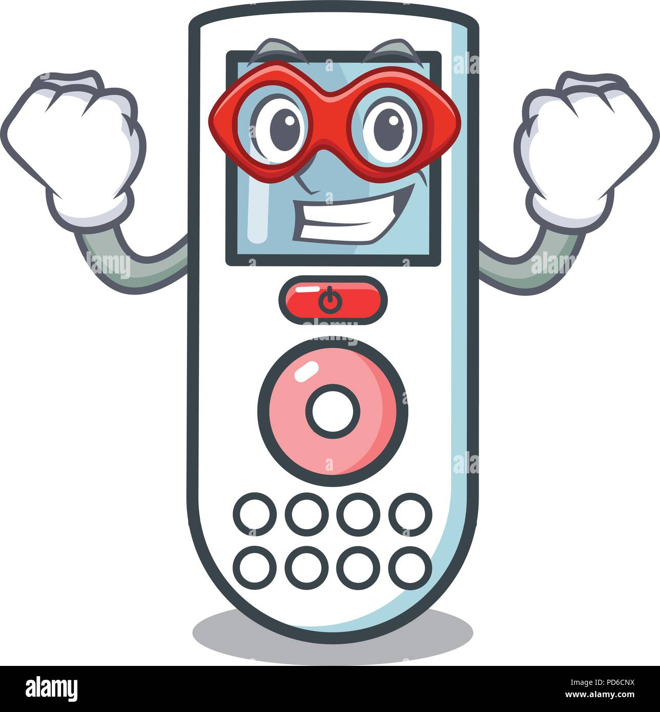 Super hero remote control character cartoon Stock Vector Image & Art ...