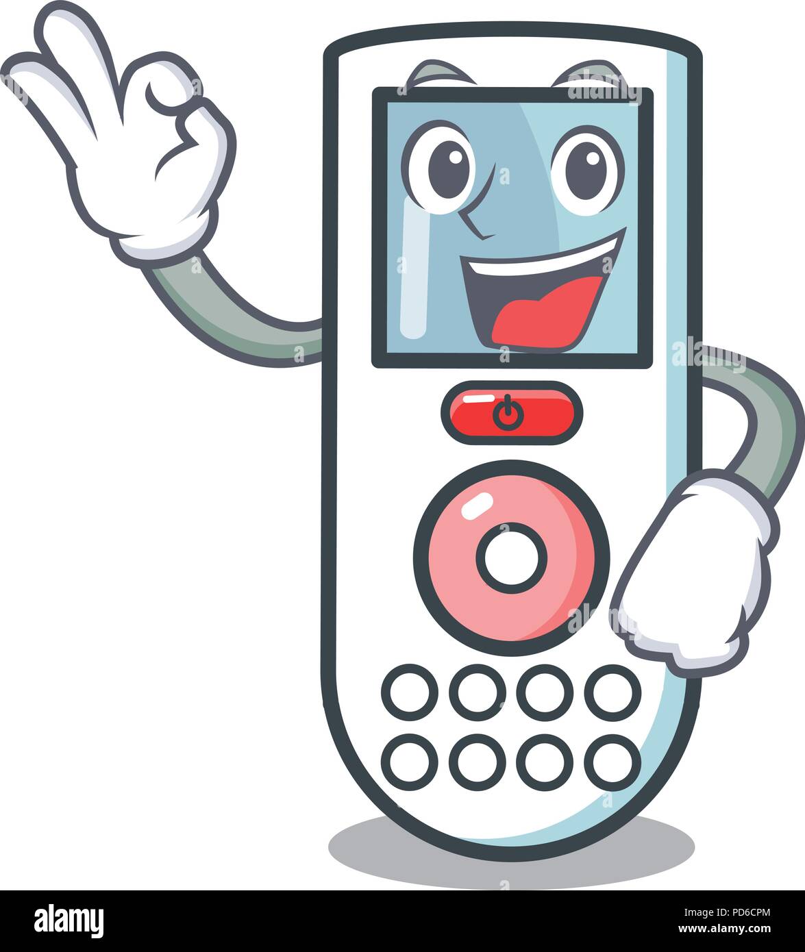 Okay remote control character cartoon Stock Vector Image & Art - Alamy