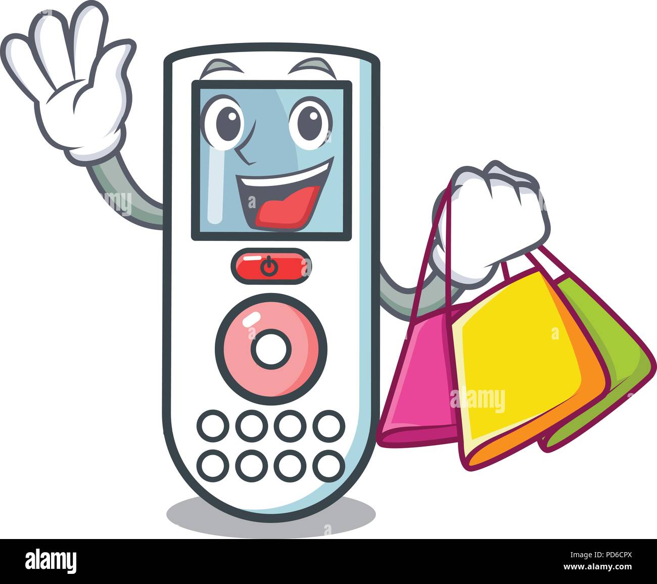 Shopping remote control character cartoon Stock Vector Image & Art - Alamy
