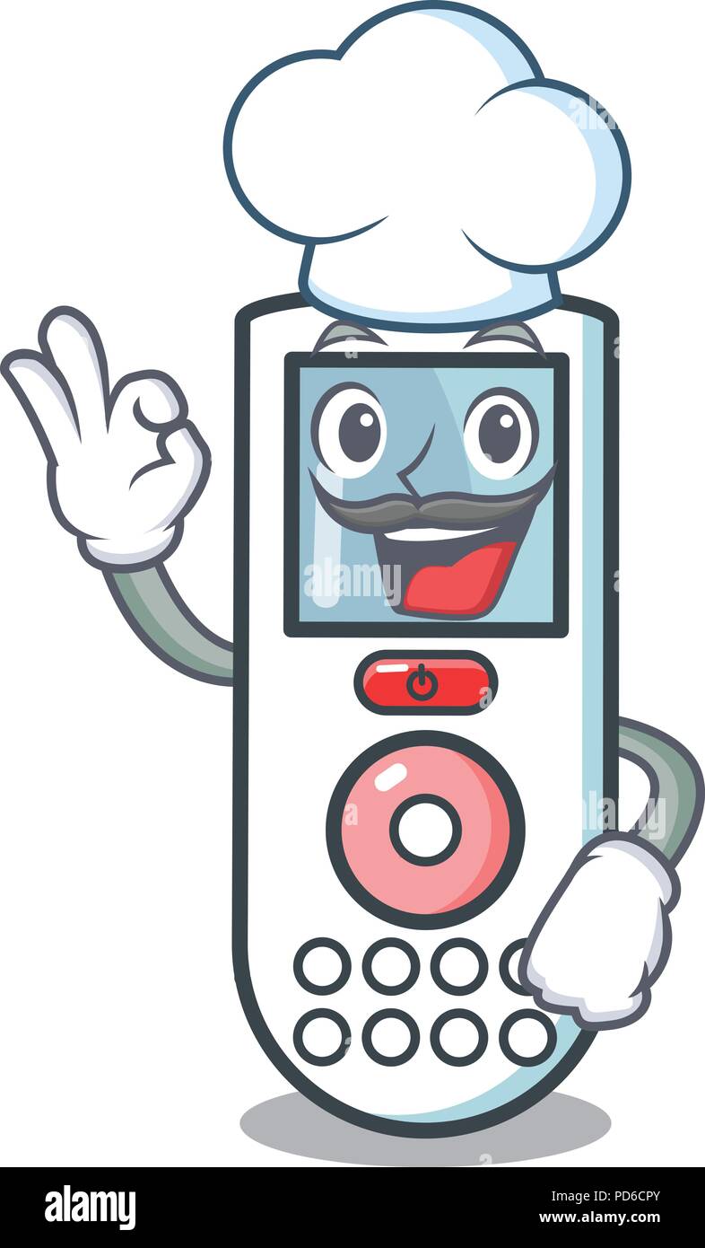 Chef remote control character cartoon Stock Vector Image & Art - Alamy