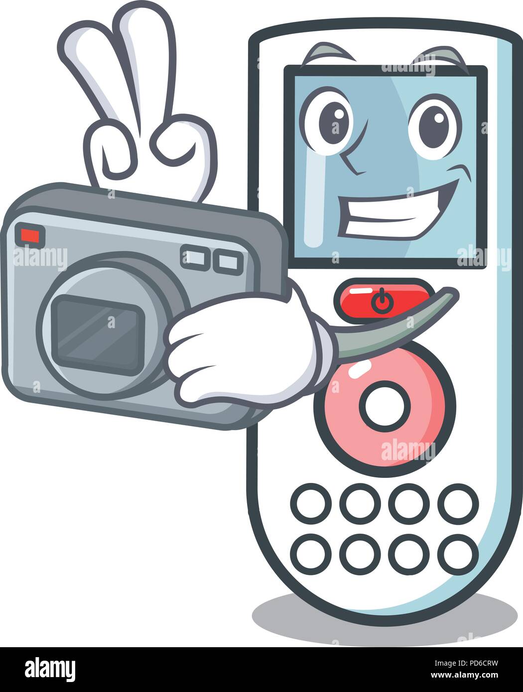 Photographer remote control mascot cartoon Stock Vector Image & Art - Alamy