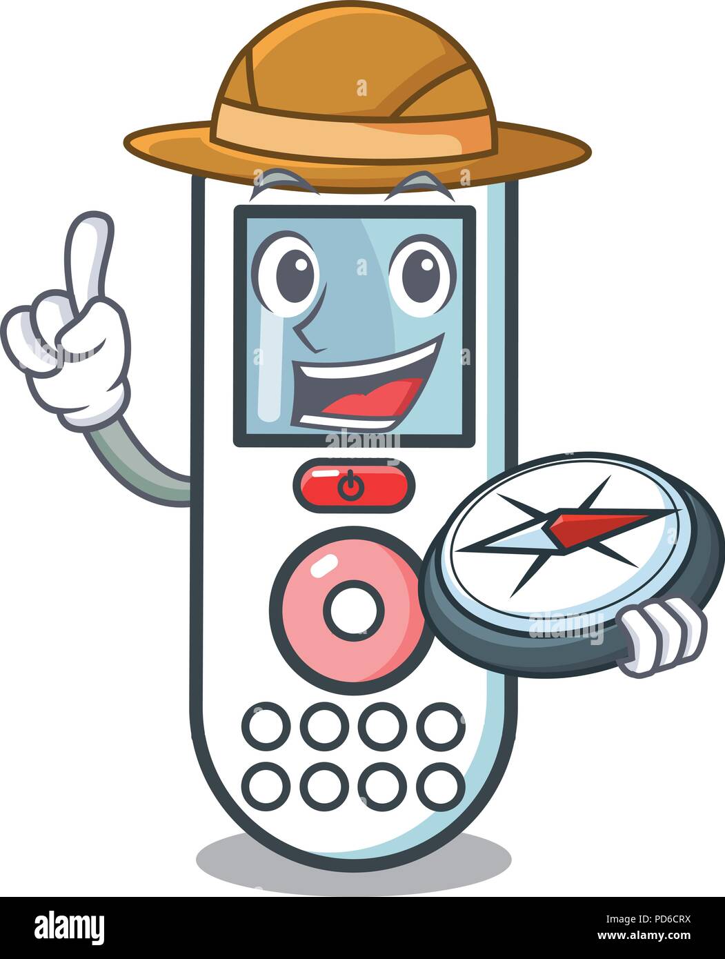 Explorer remote control mascot cartoon Stock Vector Image & Art - Alamy