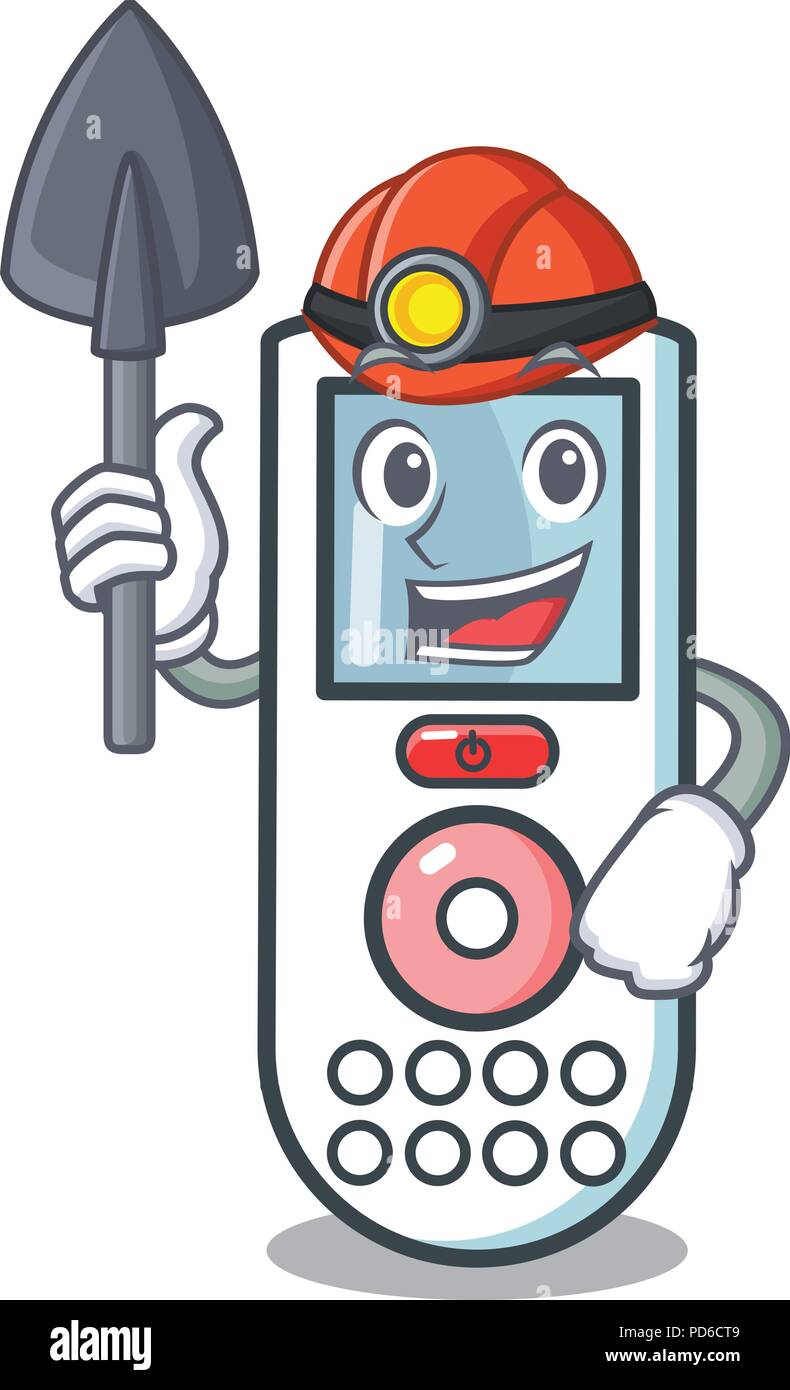 Miner remote control mascot cartoon Stock Vector Image & Art - Alamy