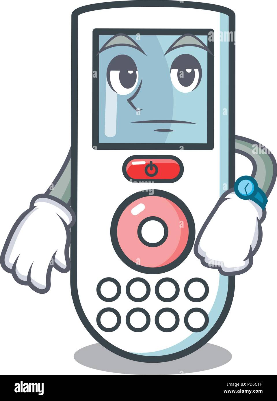 Waiting remote control mascot cartoon Stock Vector Image & Art - Alamy