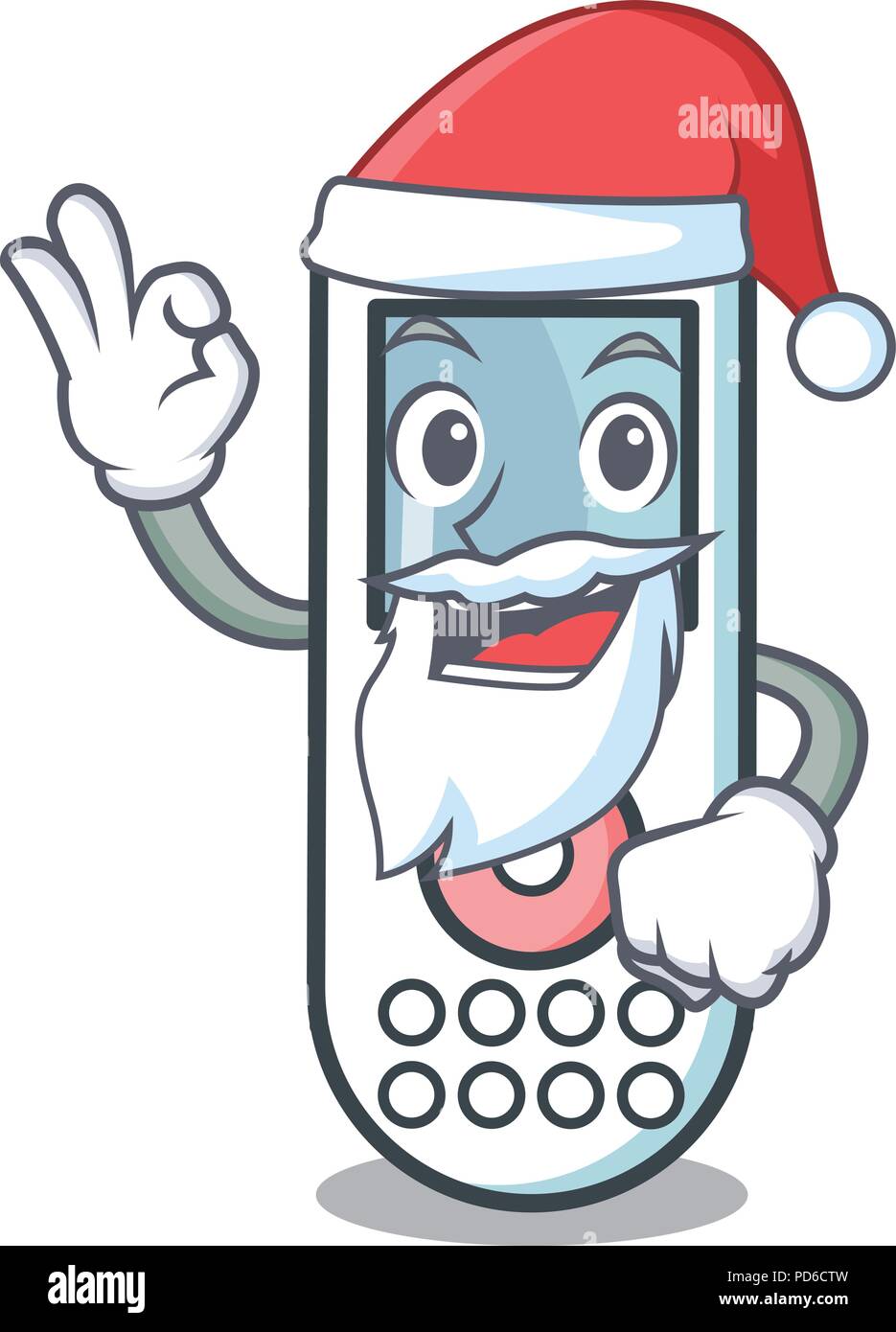 Santa remote control mascot cartoon Stock Vector Image & Art - Alamy