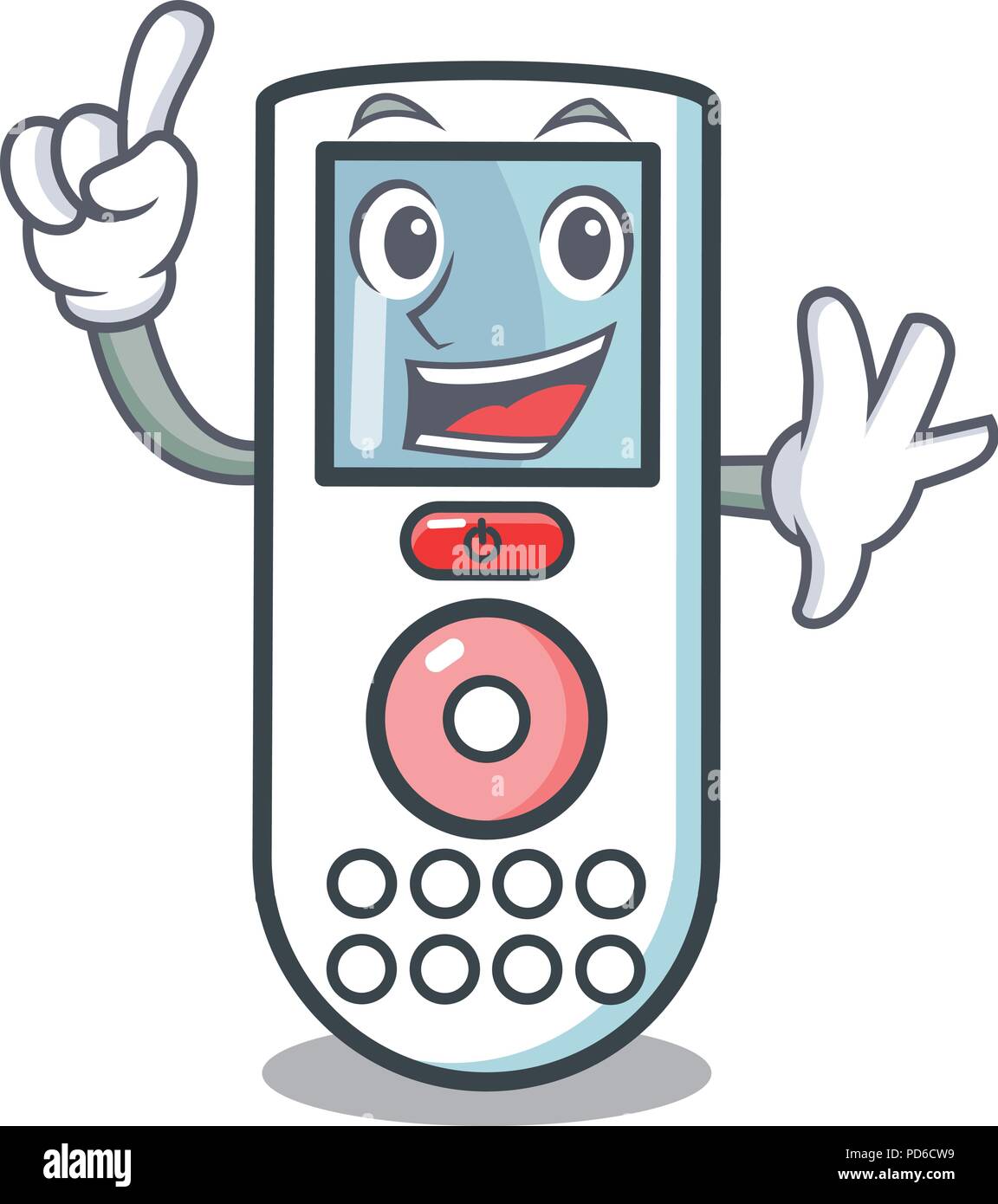 Cartoon character tv pointing Stock Vector Images - Alamy