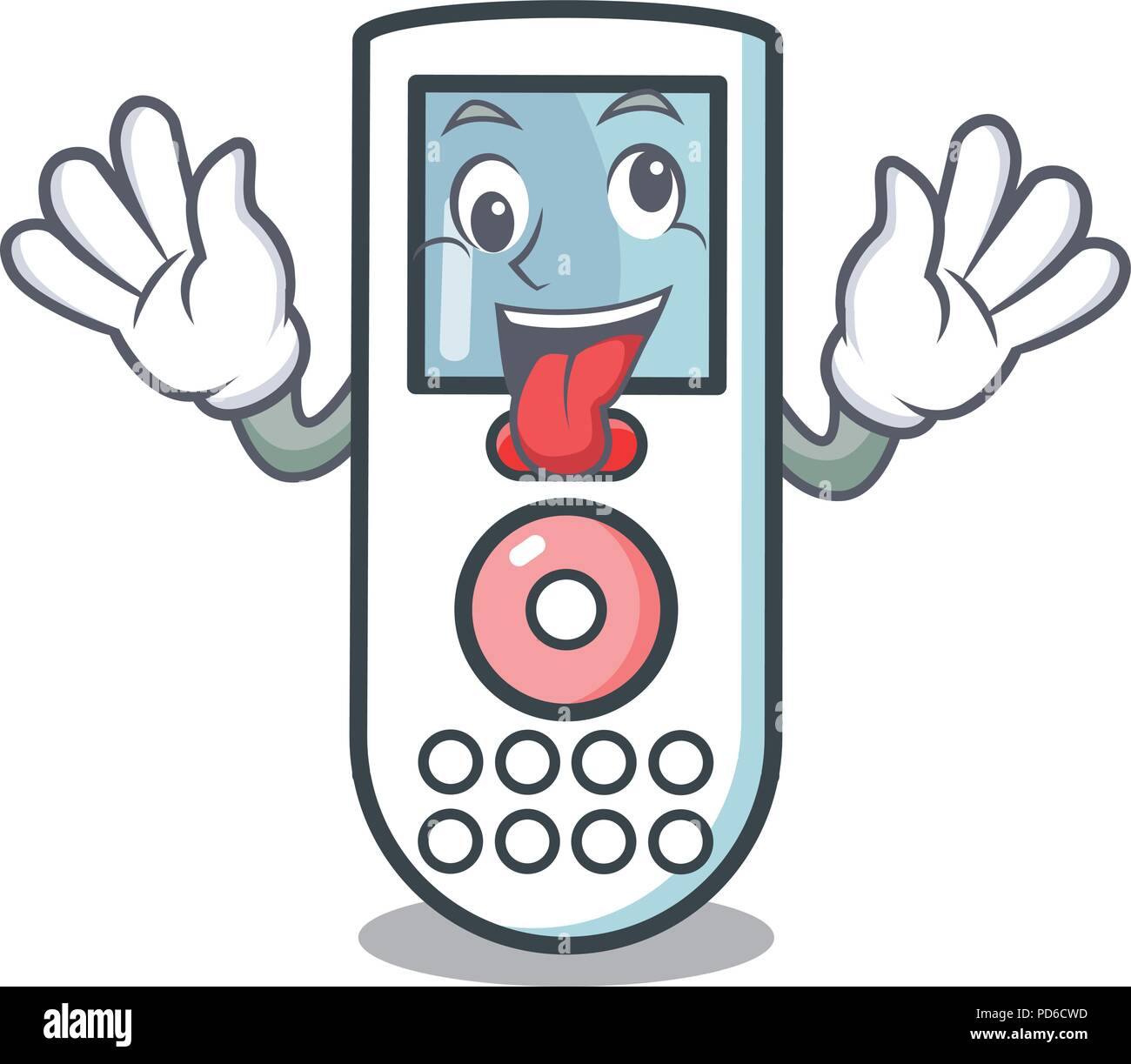 Crazy remote control mascot cartoon Stock Vector Image & Art - Alamy