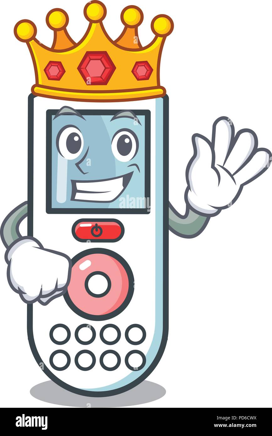King remote control mascot cartoon Stock Vector Image & Art - Alamy