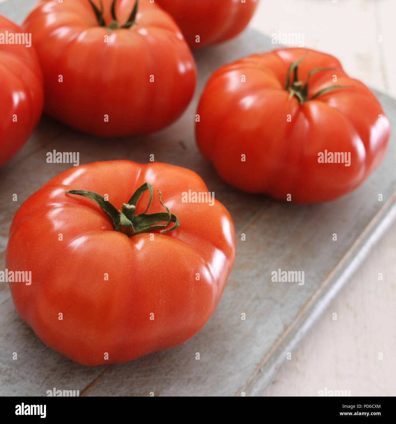 ripe beef tomato Stock Photo - Alamy
