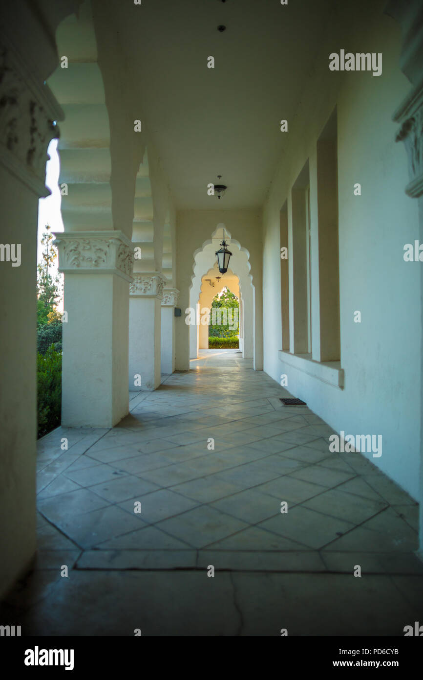 Long deep hallway Stock Photo - Alamy