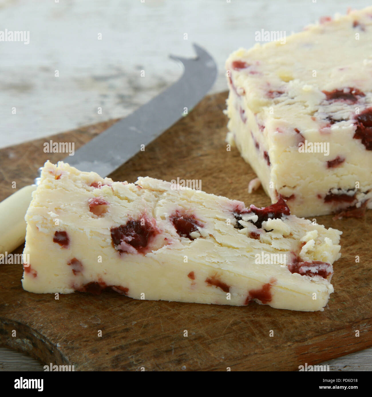 traditional wensleydale cheese Stock Photo - Alamy