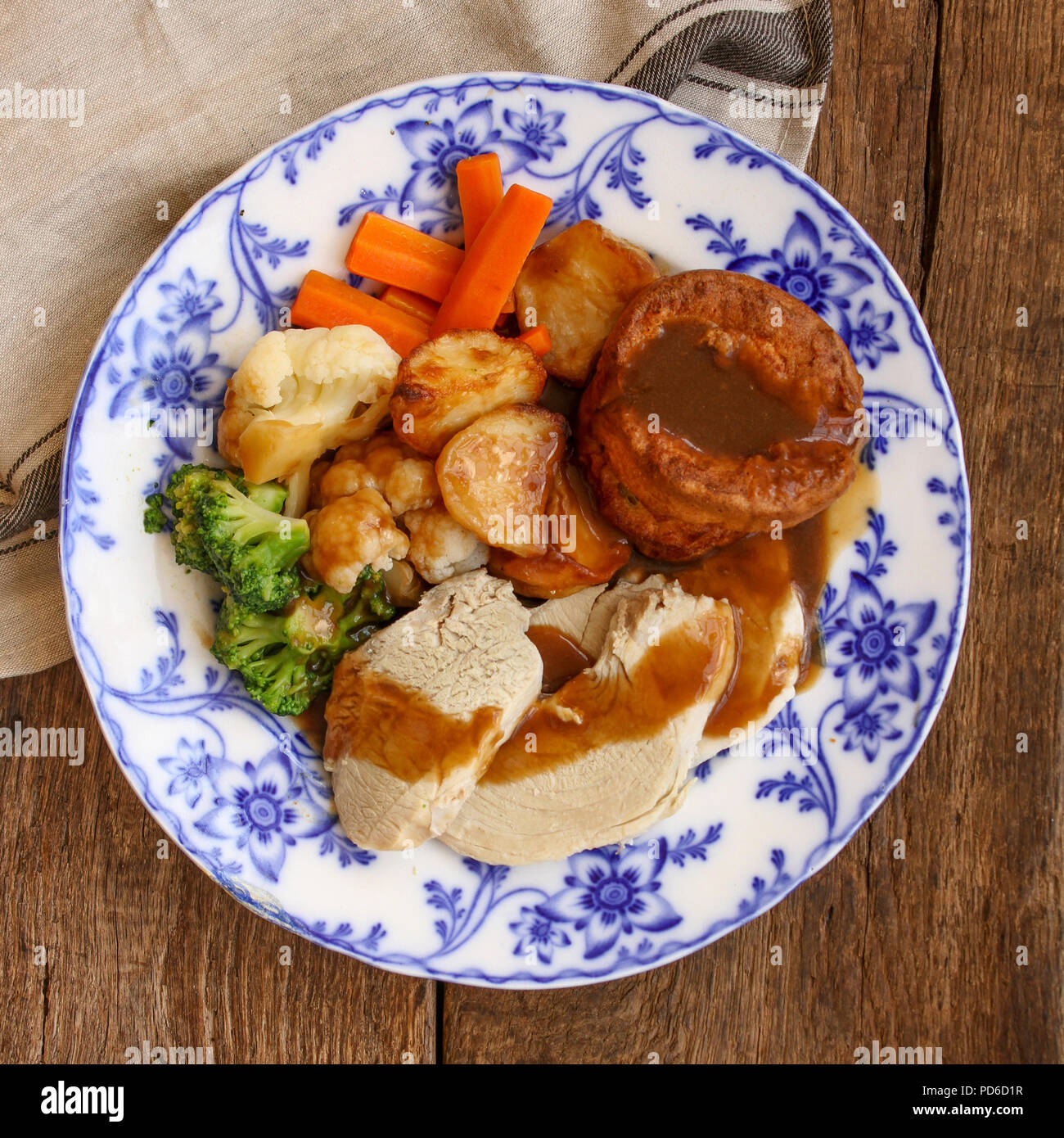 plated chicken main meal Stock Photo - Alamy