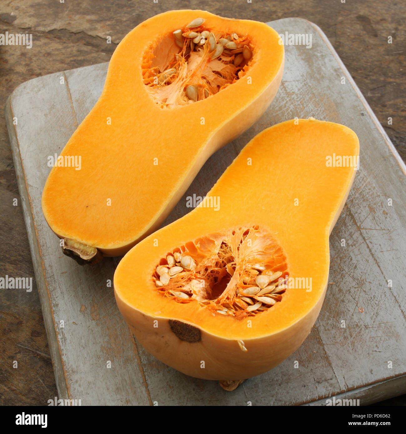 preparing fresh butternut Stock Photo - Alamy