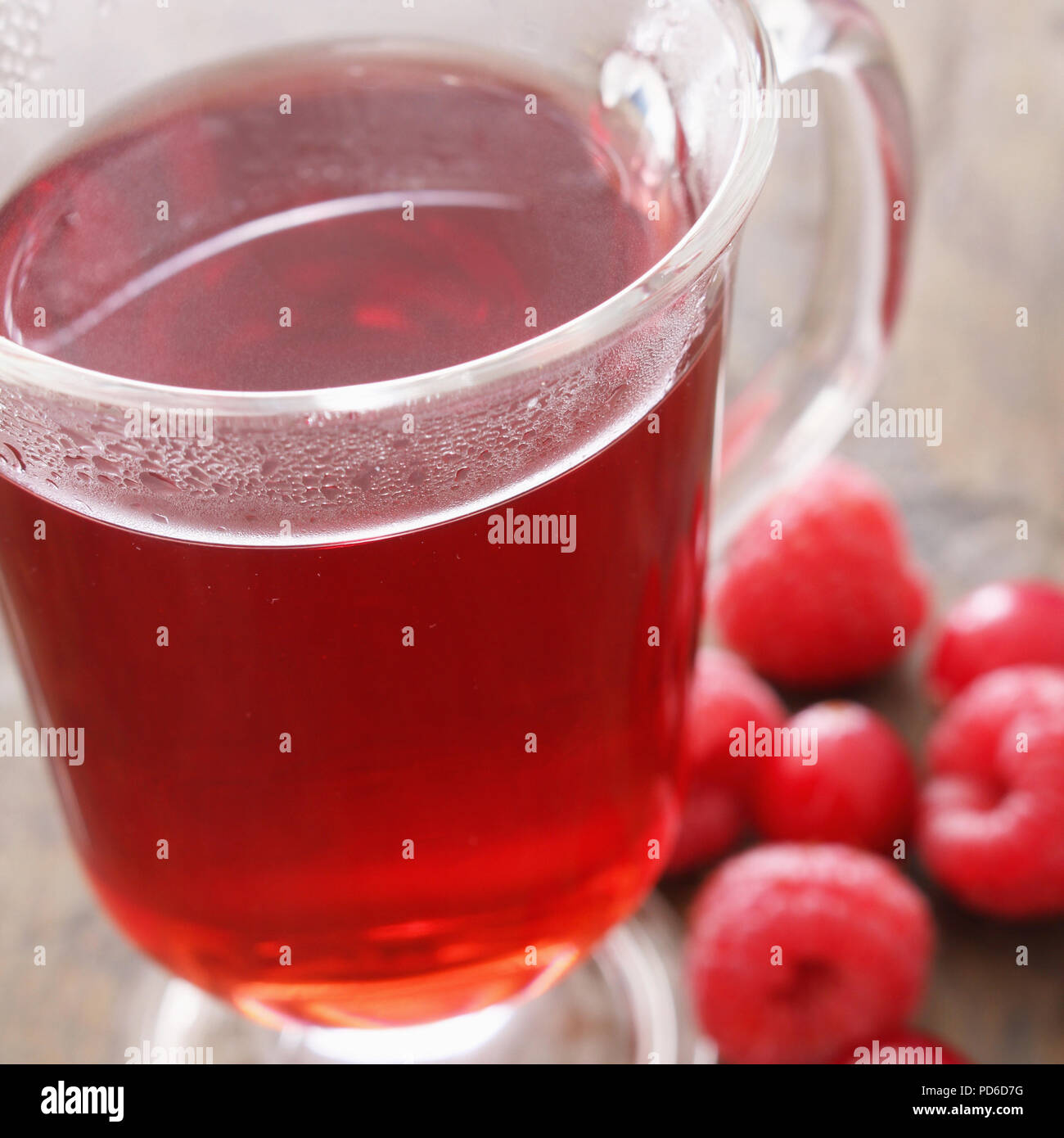 raspberry tea infusion Stock Photo - Alamy