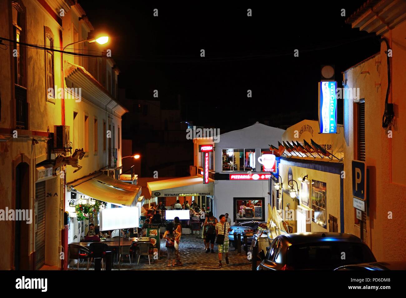 Albufeira restaurants night hi-res stock photography and images - Alamy
