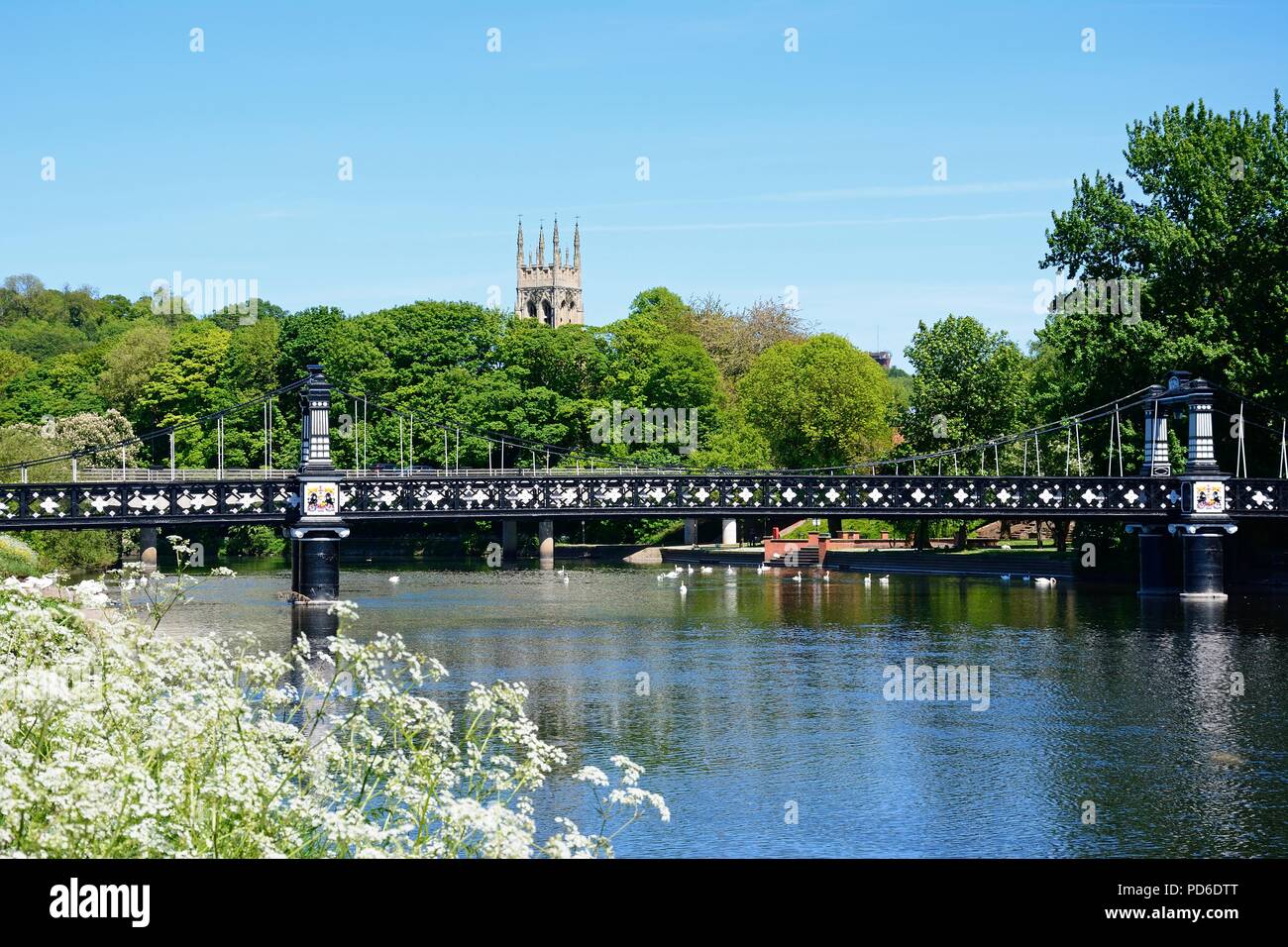 View of the Ferry Bridge also known as the Stapenhill Ferry Bridge and ...