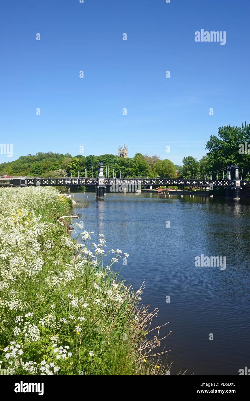 View of the Ferry Bridge also known as the Stapenhill Ferry Bridge and ...