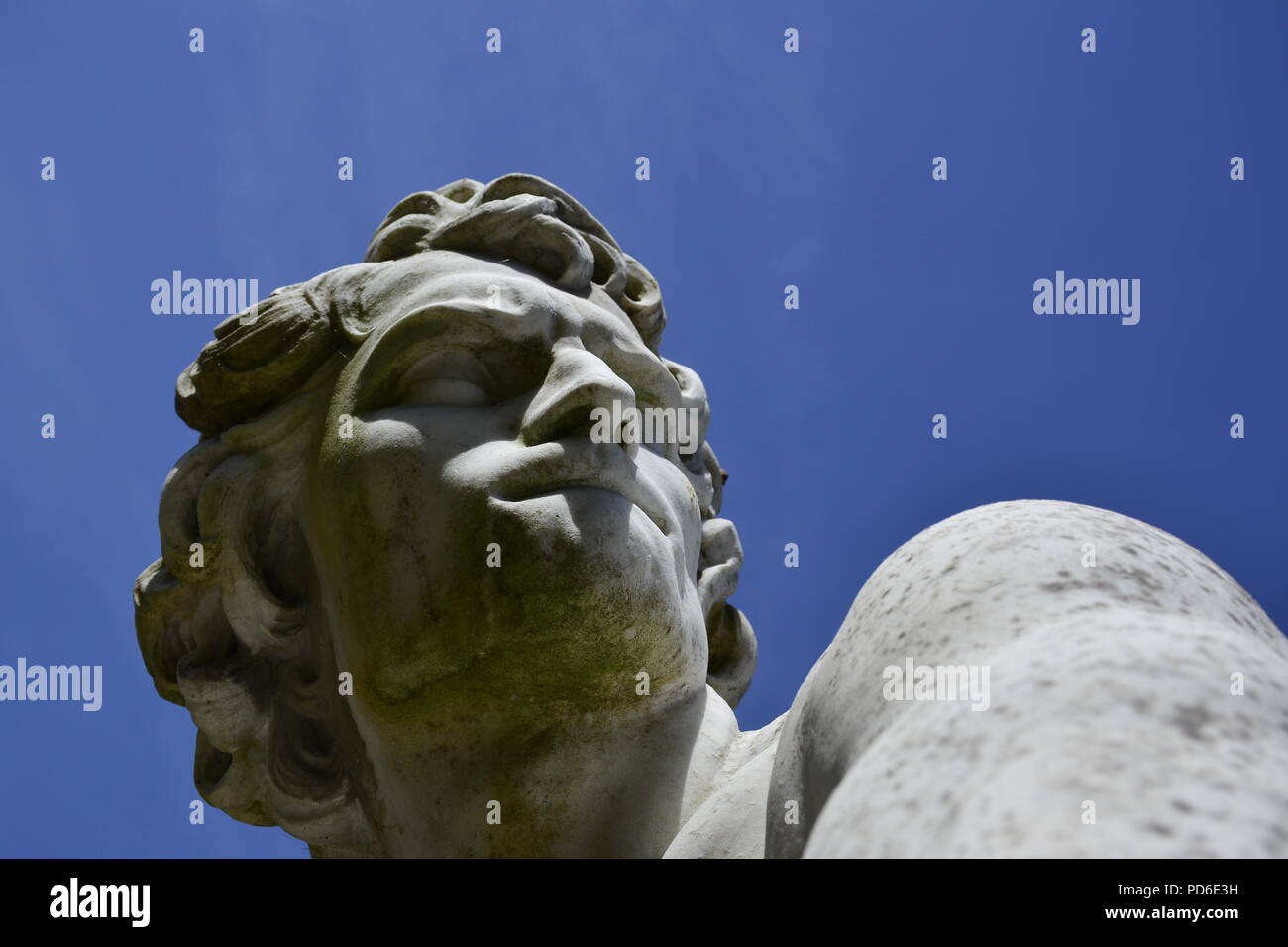 Close Up of Sculpture of David, About to Slay Goliath, Anglesey Abbey ...