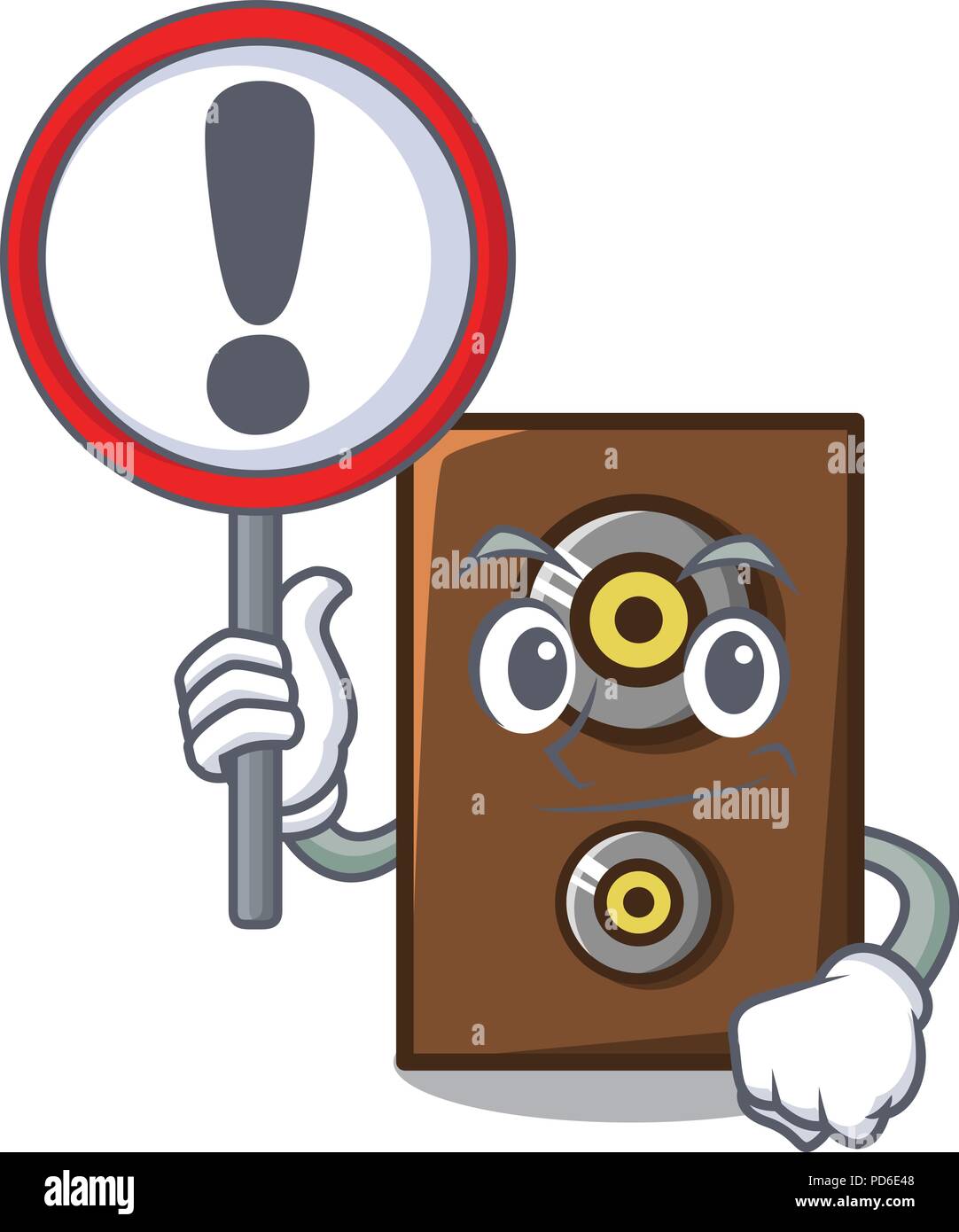 With sign speaker character cartoon style Stock Vector Image & Art - Alamy