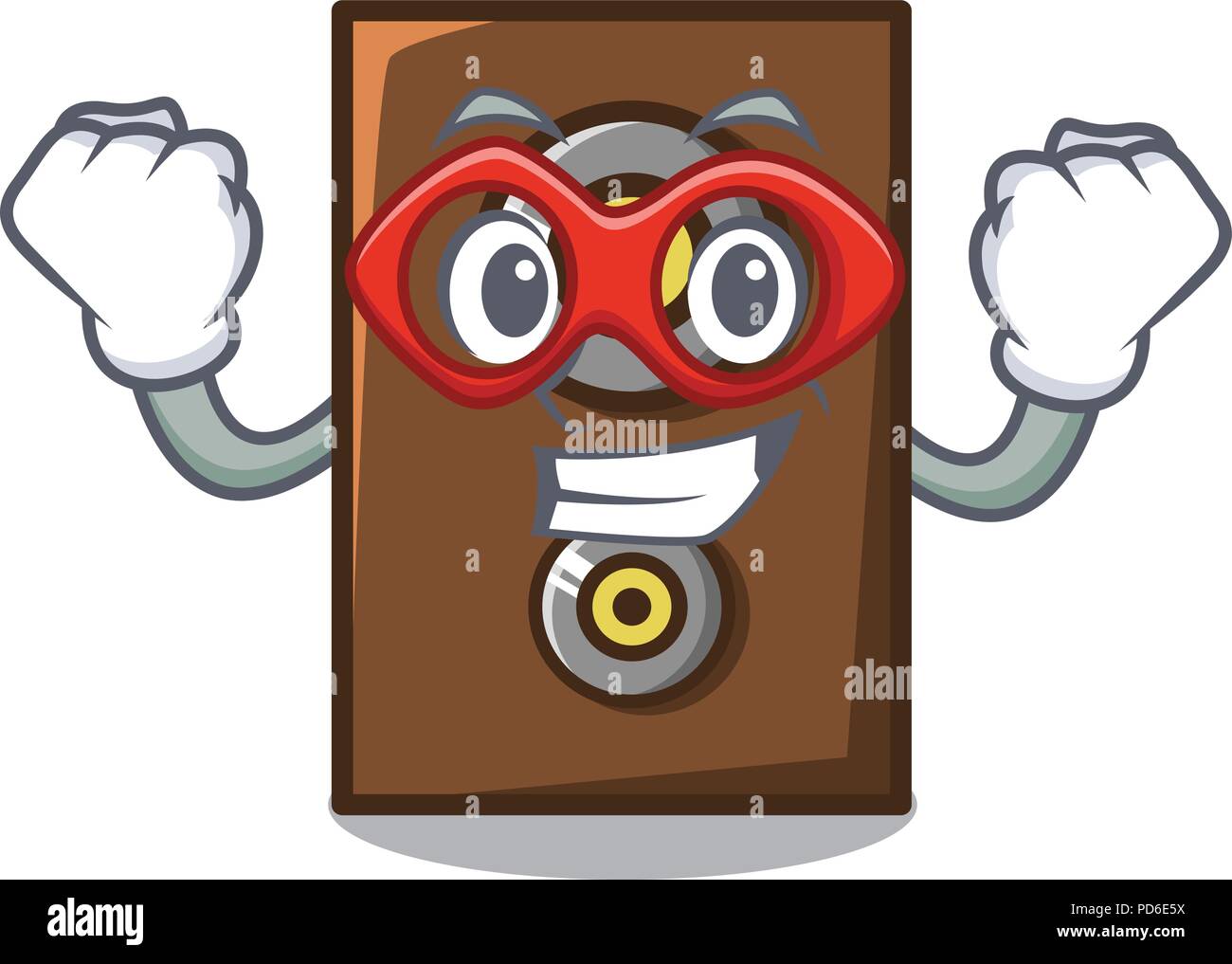 Super hero speaker character cartoon style Stock Vector Image & Art - Alamy