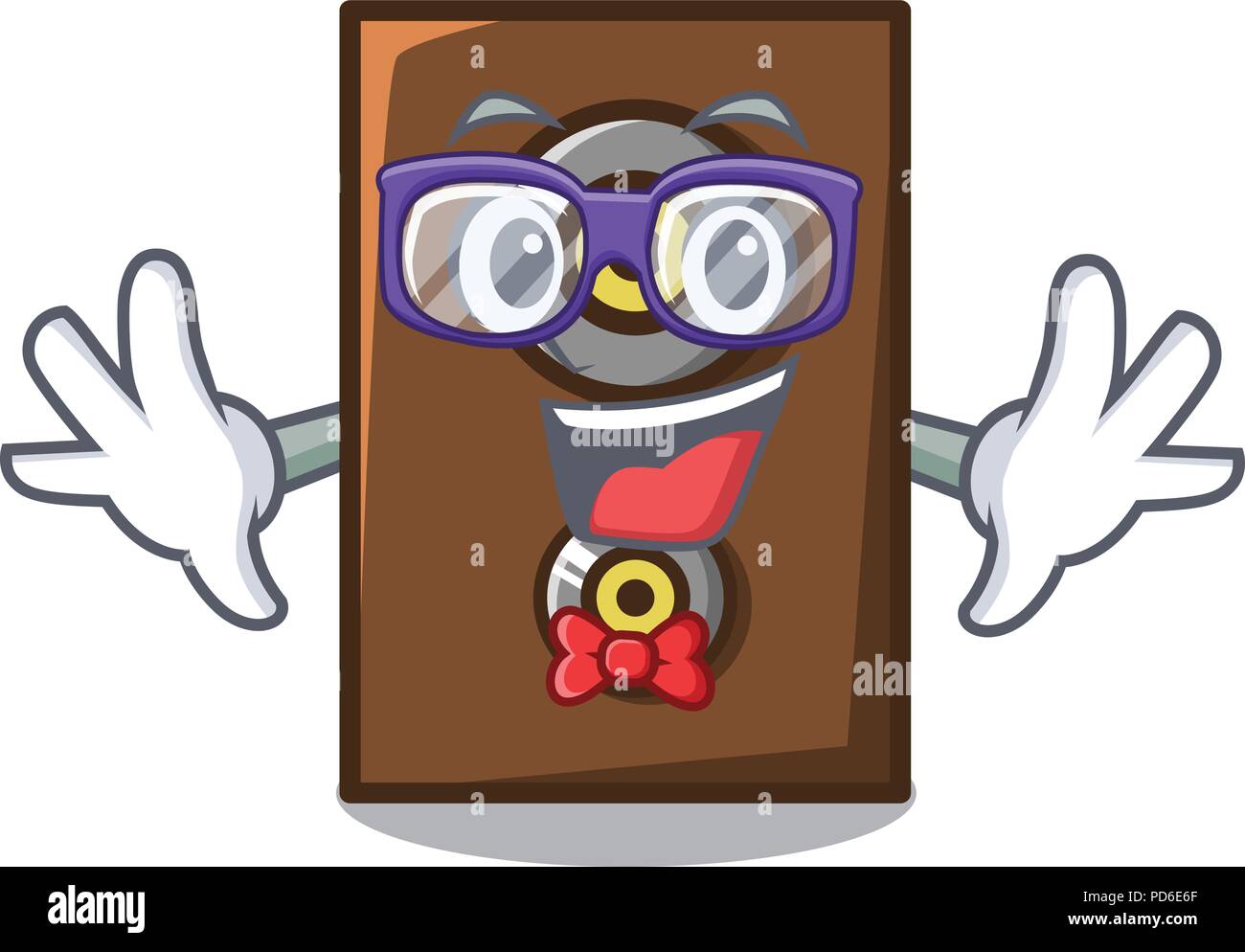 Geek speaker character cartoon style Stock Vector Image & Art - Alamy