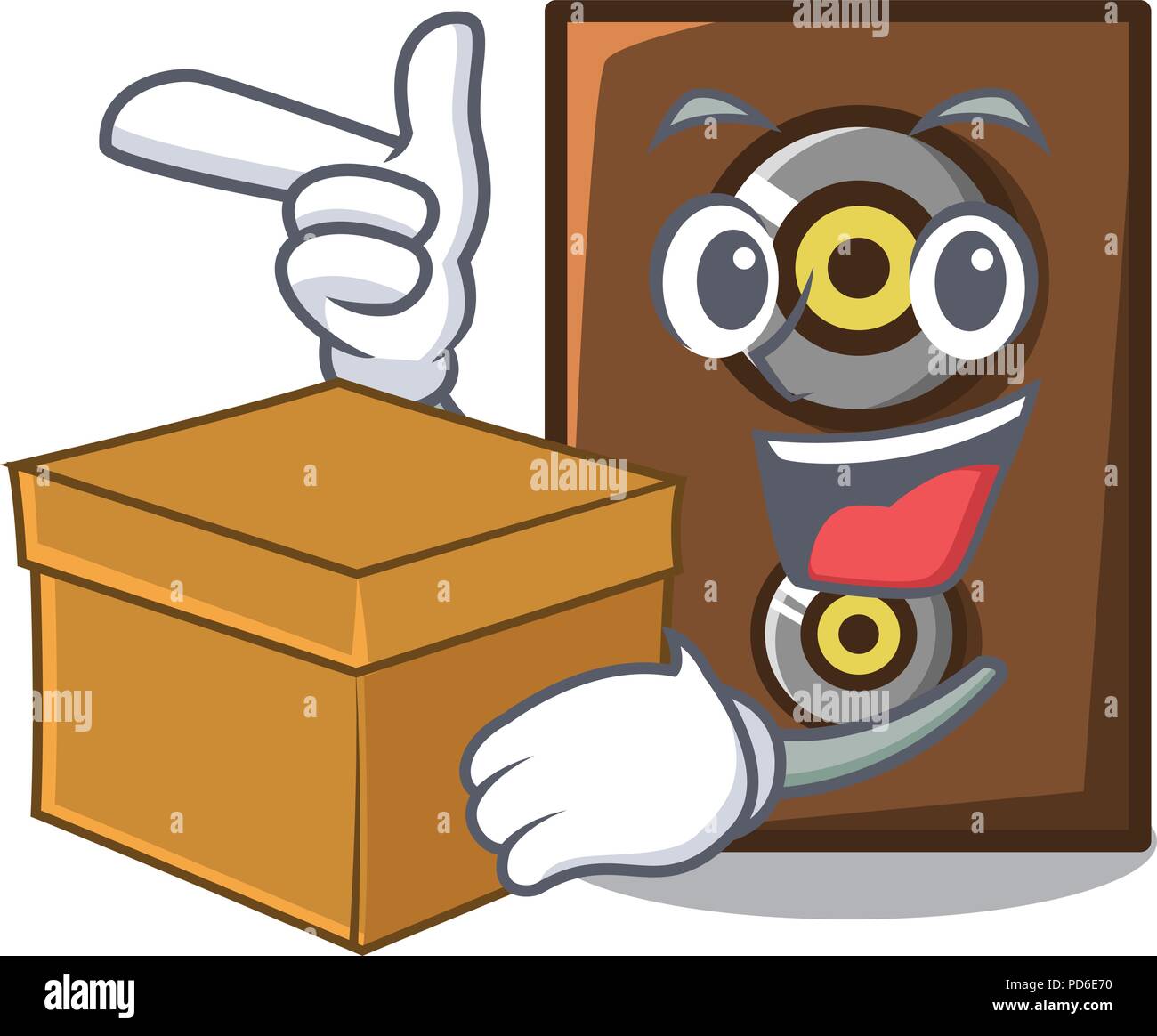 With box speaker character cartoon style Stock Vector Image & Art - Alamy