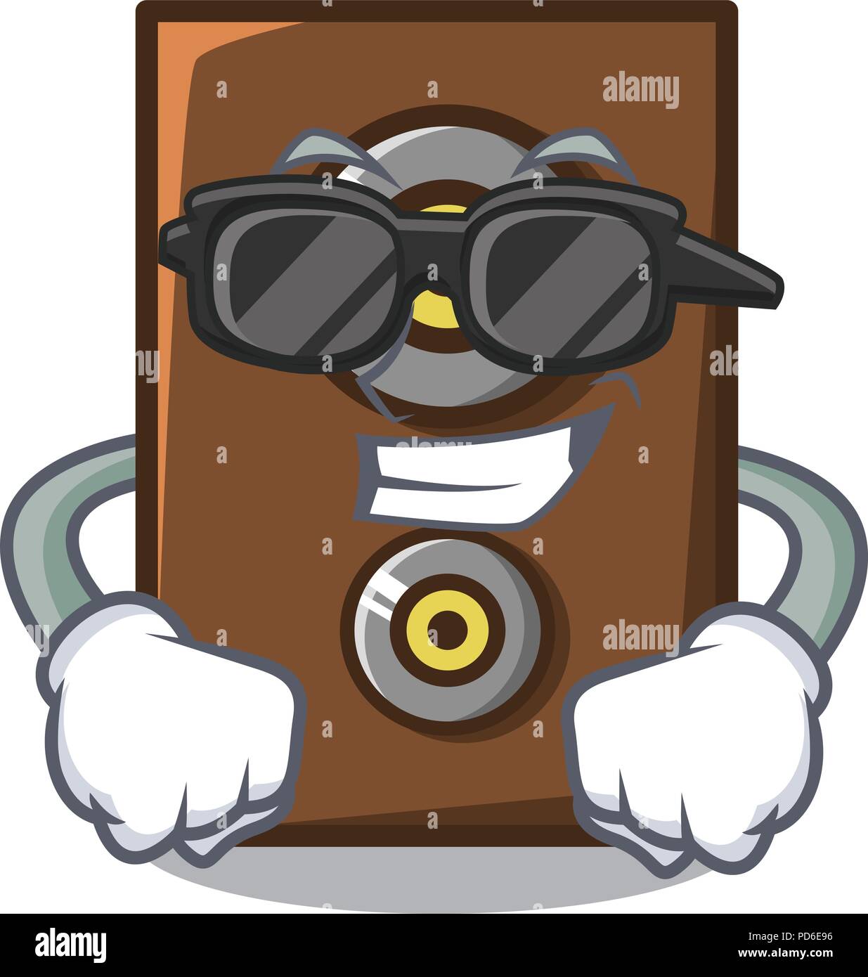 Super cool speaker character cartoon style Stock Vector Image & Art - Alamy