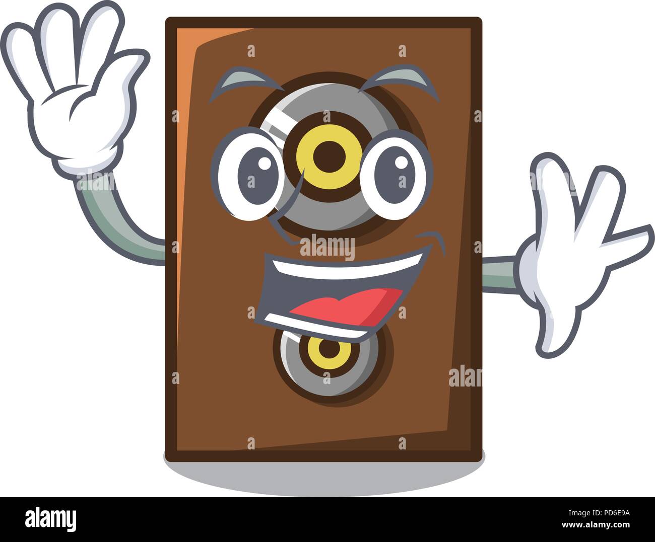 Waving speaker character cartoon style Stock Vector Image & Art - Alamy