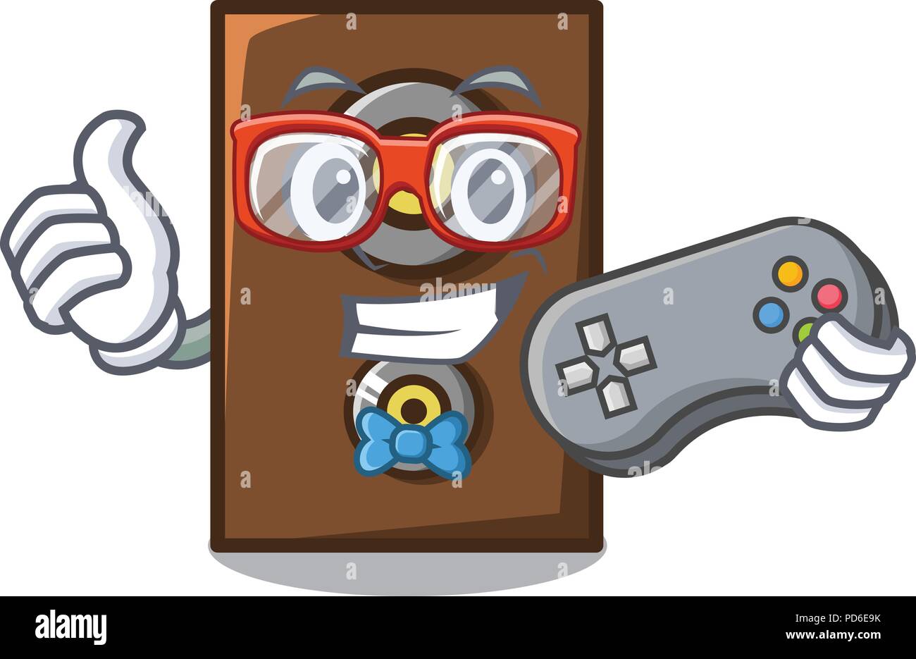 Gamer speaker mascot cartoon style Stock Vector Image & Art - Alamy