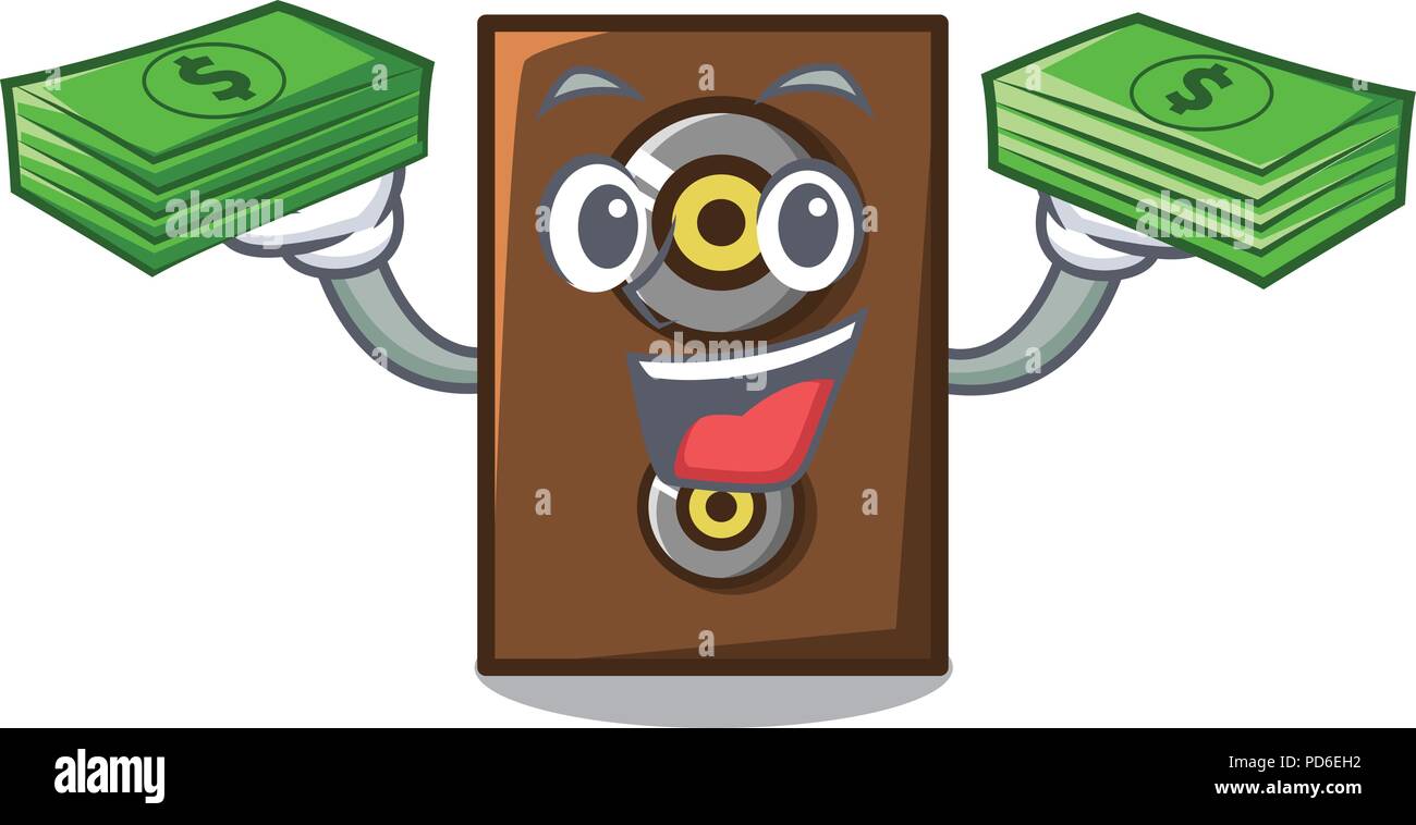 With money speaker mascot cartoon style Stock Vector Image & Art - Alamy