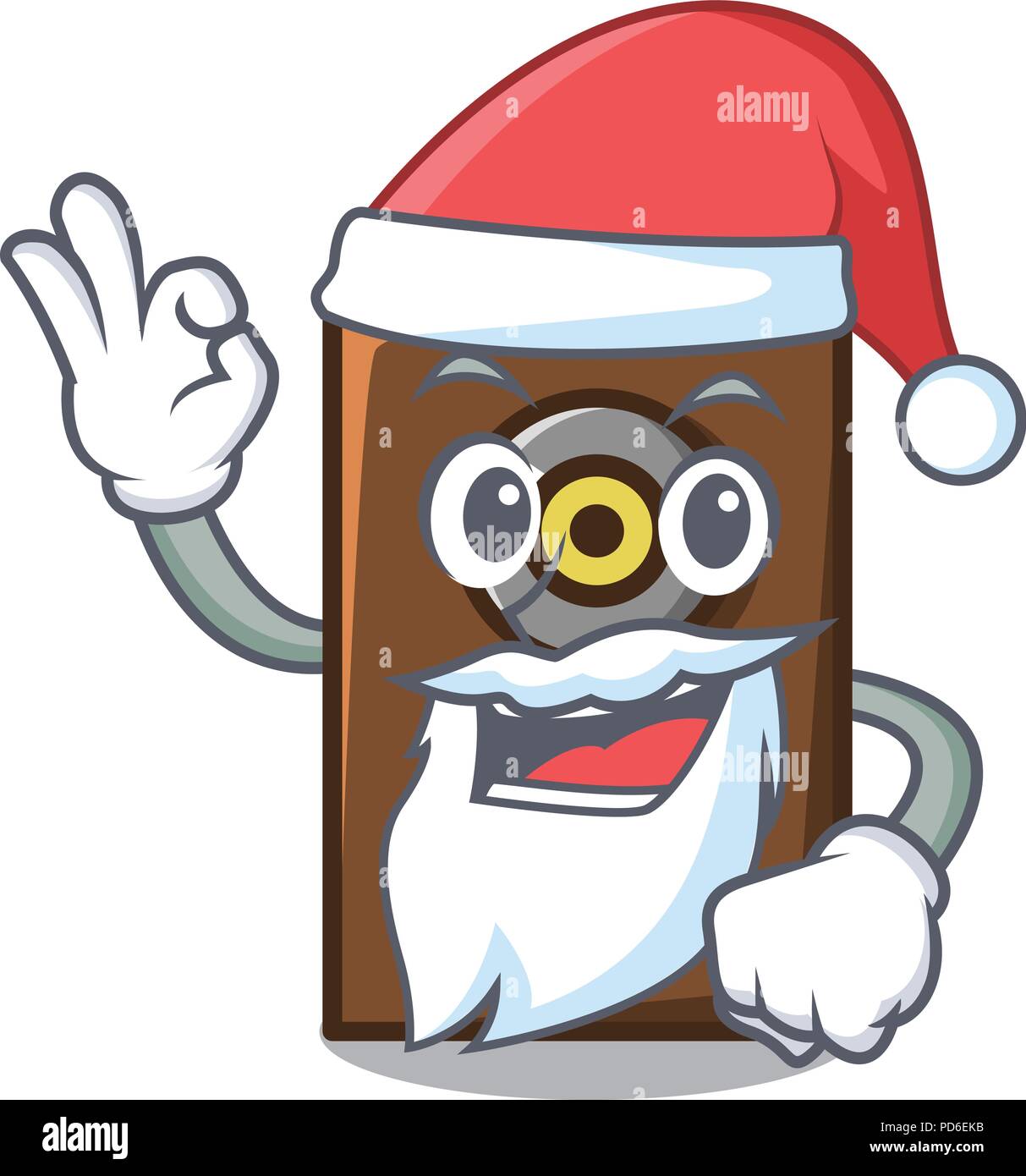 Santa speaker mascot cartoon style Stock Vector Image & Art - Alamy