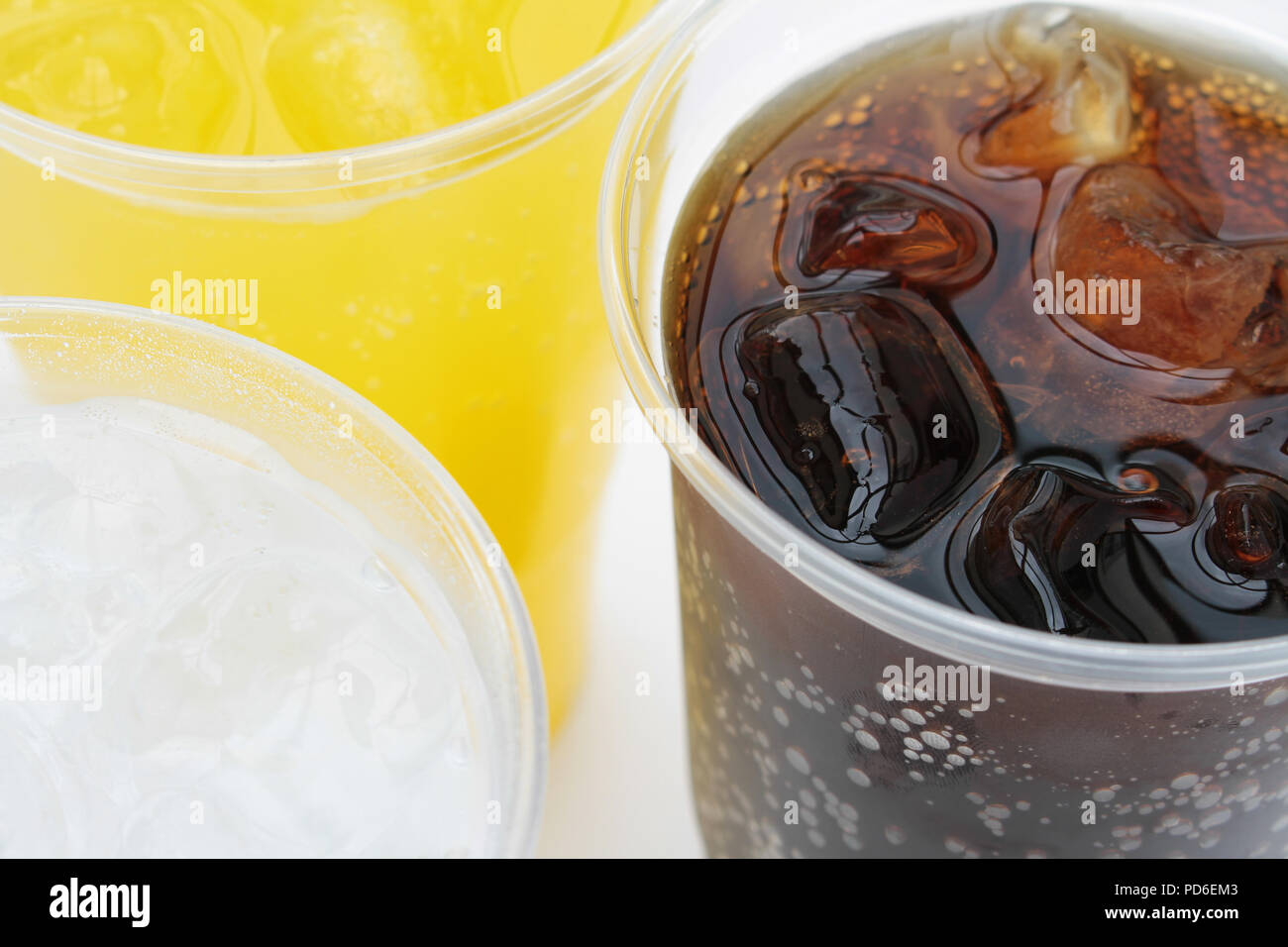 soft fizzy carbonated drinks Stock Photo - Alamy
