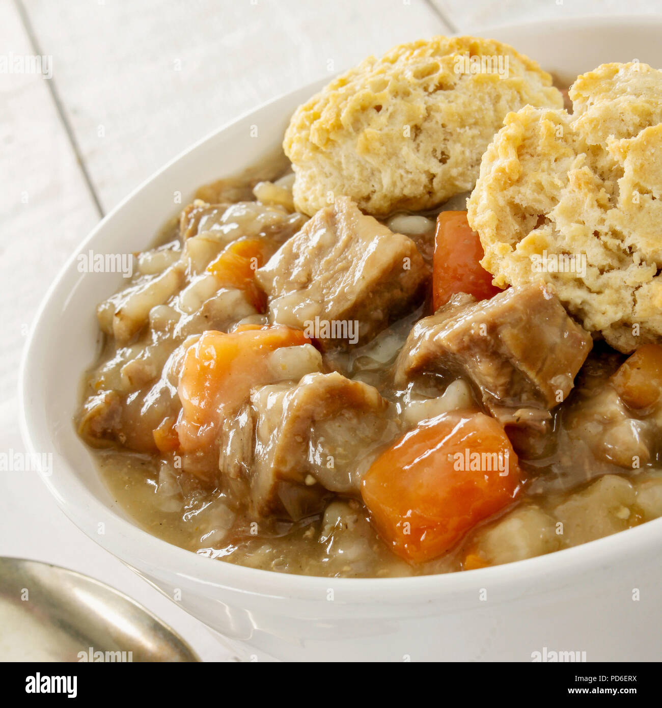 traditional Irish stew plated meal Stock Photo - Alamy