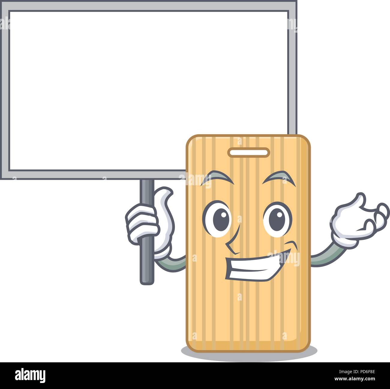 Bring board wooden cutting board character cartoon Stock Vector Image ...