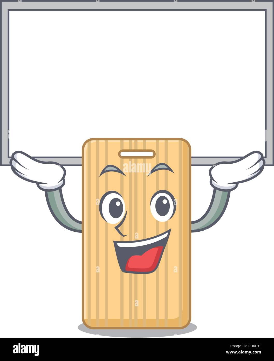 Up board wooden cutting board character cartoon Stock Vector Image ...