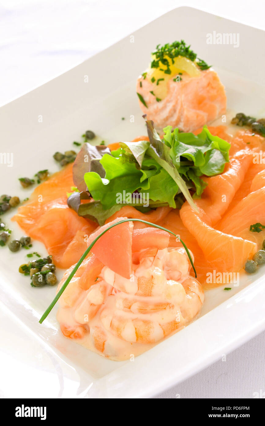 mixed seafood cocktail Stock Photo - Alamy