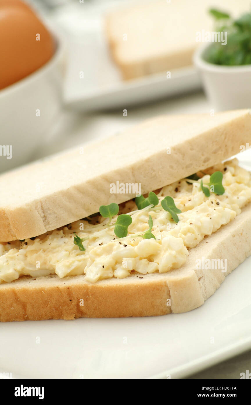 Egg cress sandwiches hi-res stock photography and images - Alamy