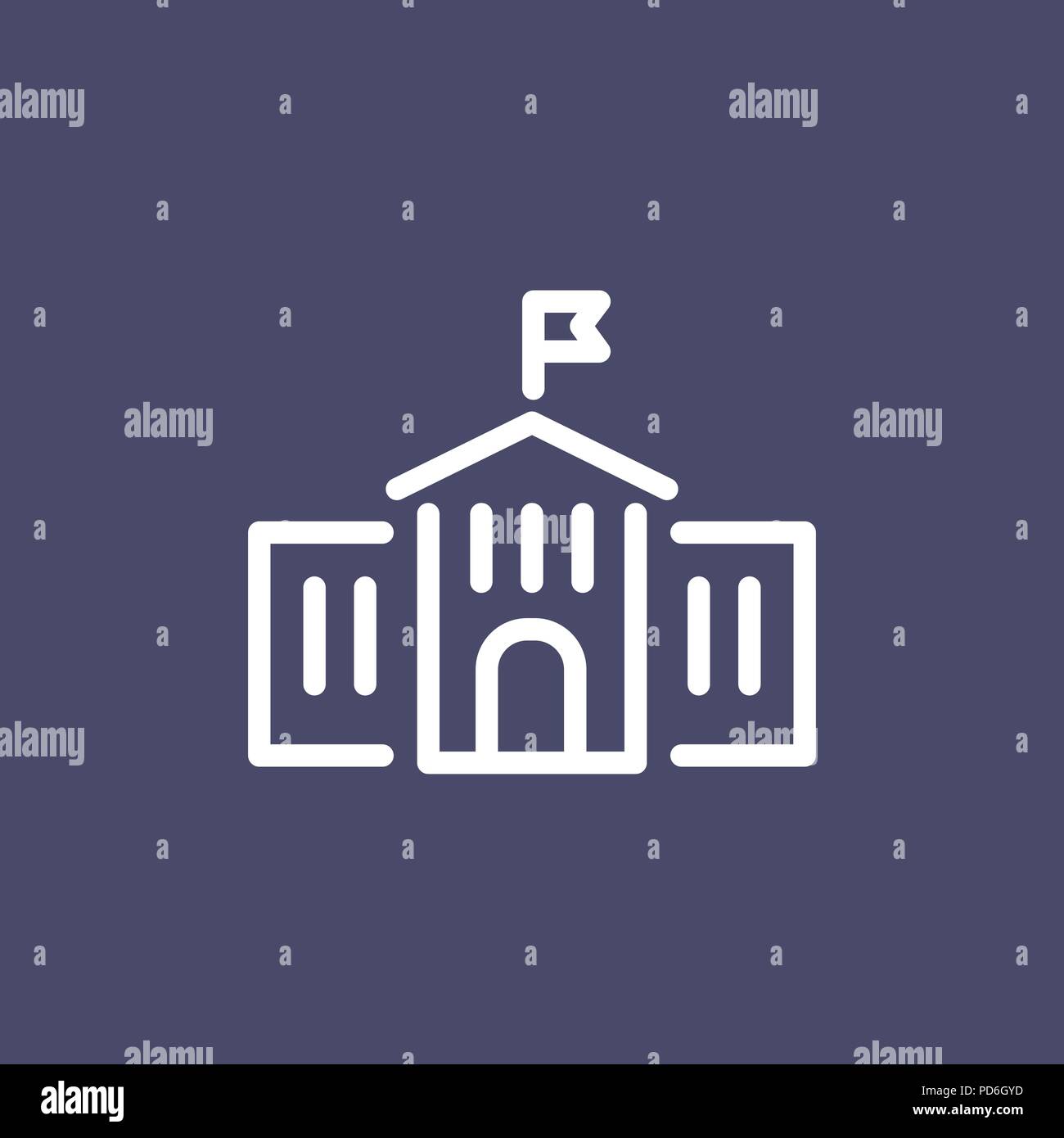 Welcome school building Stock Vector Images - Alamy