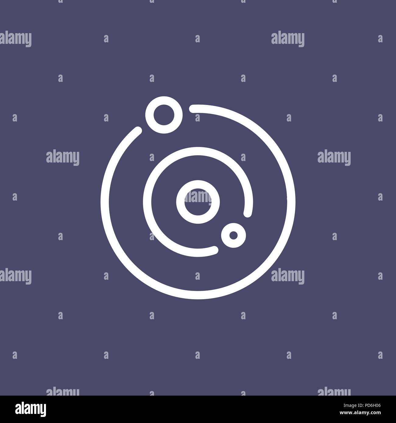 Space satellite icon outline style hi-res stock photography and images ...
