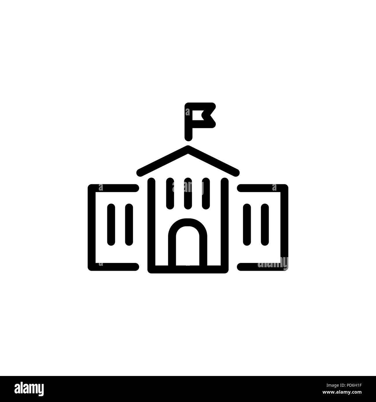 Welcome school building Stock Vector Images - Alamy